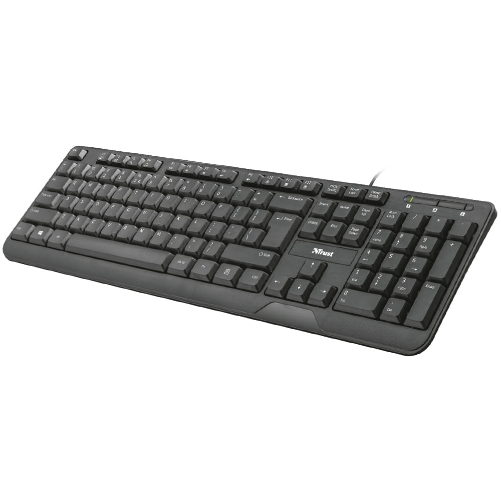 Teclado USB Trust ZIVA con multimedia - Instituciones Seguras Colombia