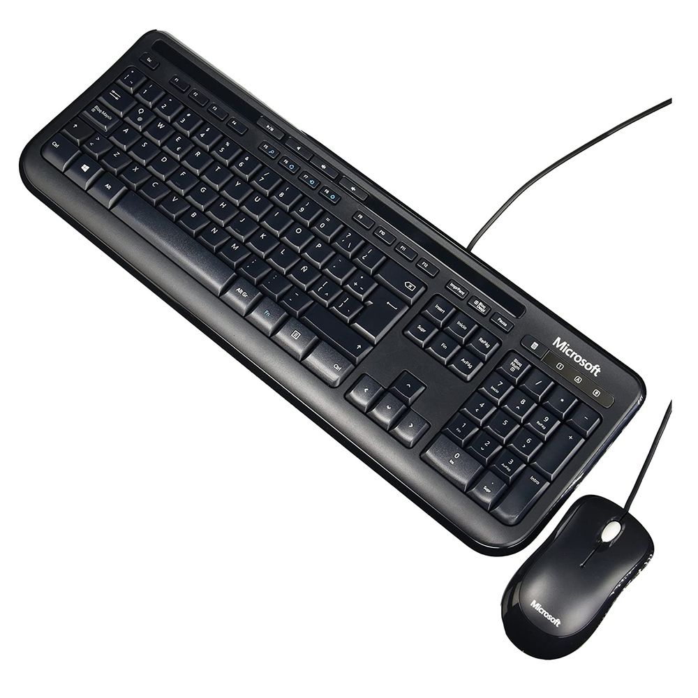 Combo Microsoft Teclado Y Mouse Wired 600 - Instituciones Seguras Colombia